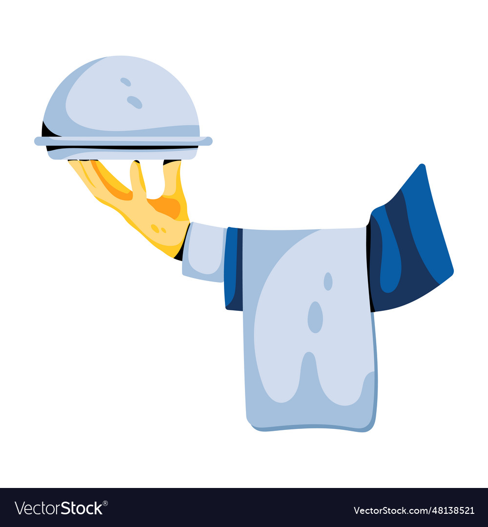 Food serving Royalty Free Vector Image - VectorStock