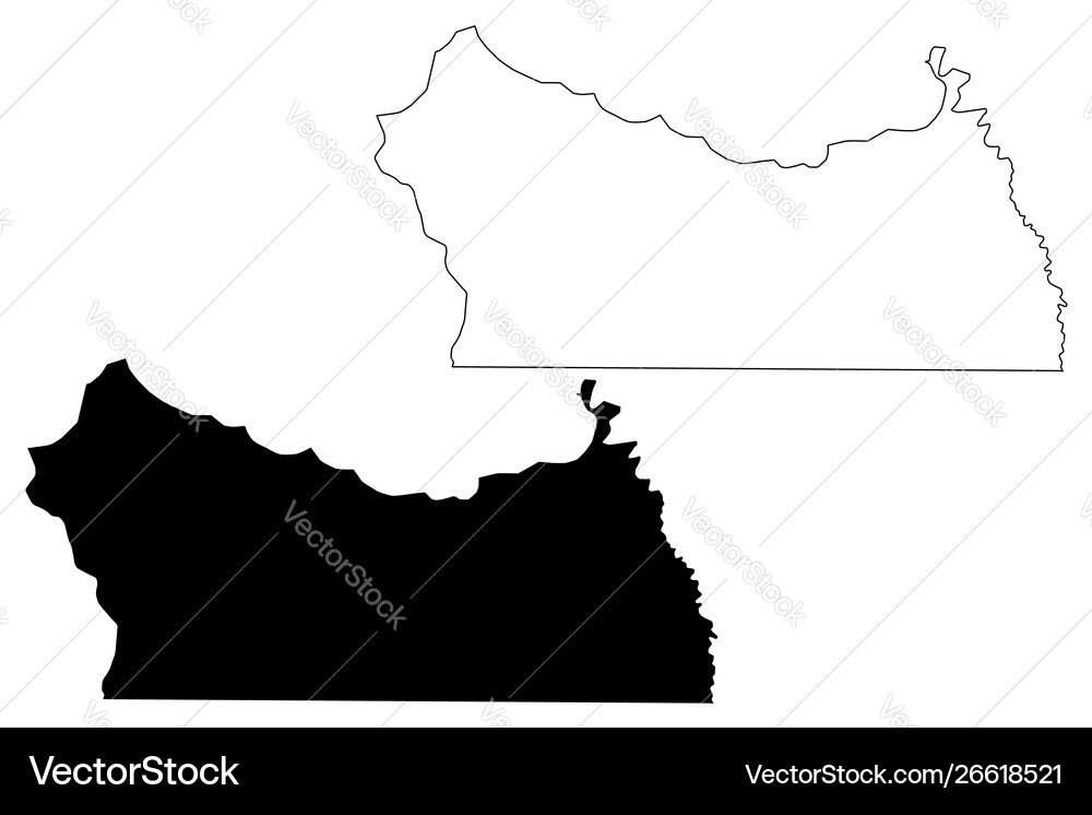 Kolda region regions senegal republic Royalty Free Vector