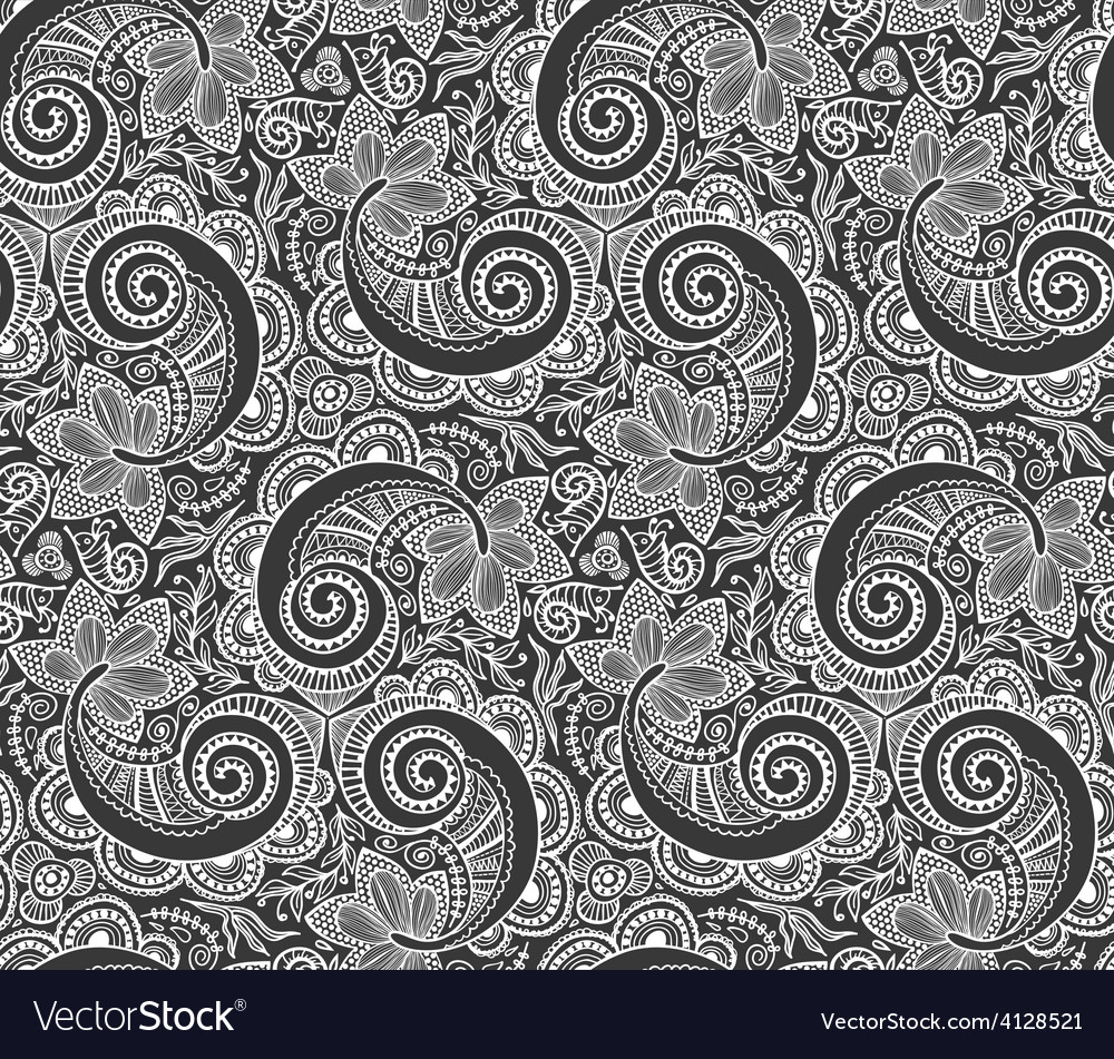 Seamless lace pattern Royalty Free Vector Image