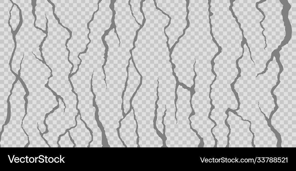 Set cracks Royalty Free Vector Image - VectorStock