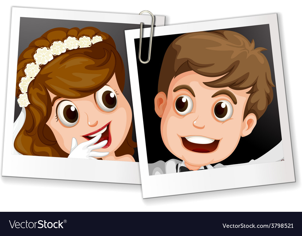 Wedding photo Royalty Free Vector Image - VectorStock