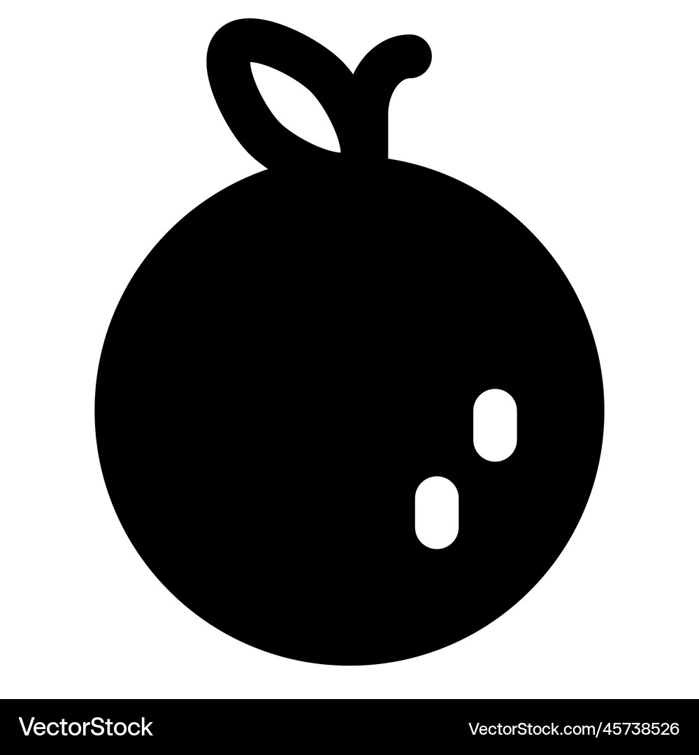 Juicy and sweet orange fruit with leaf Royalty Free Vector