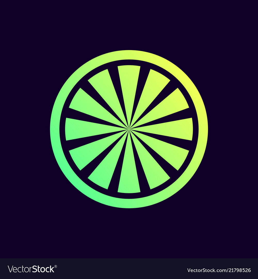 Lime slice icon Royalty Free Vector Image - VectorStock