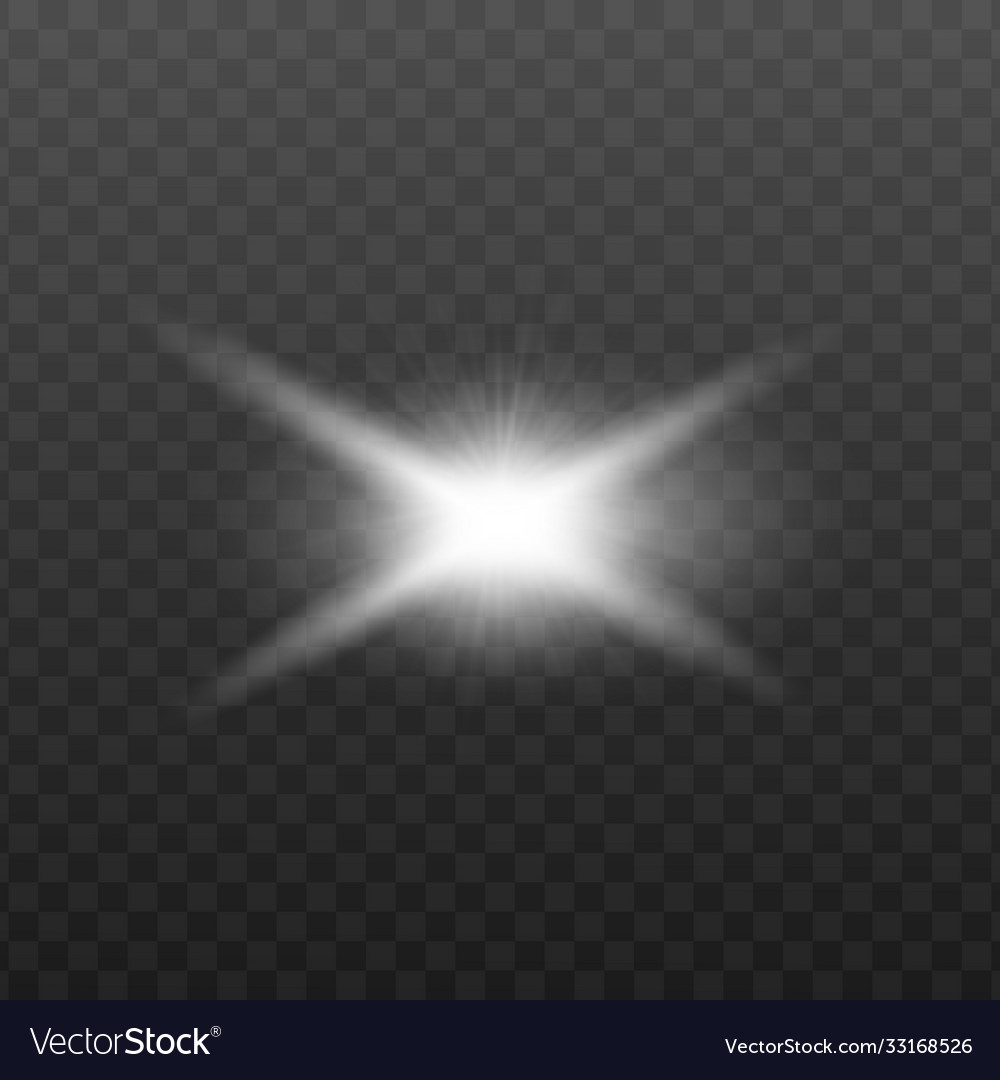 Sun rays or flush bulb abstract effect 3d Vector Image