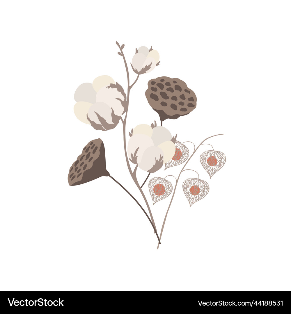 Christmas bouquet and arrangement Royalty Free Vector Image
