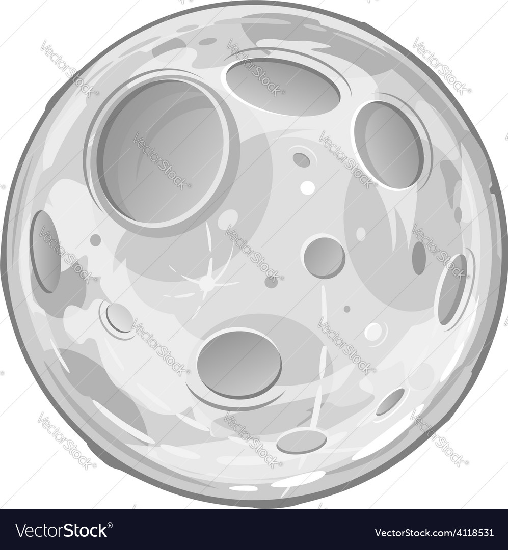 Full moon cartoon Royalty Free Vector Image - VectorStock Full moon cartoon Royalty Free Vector Image - VectorStock