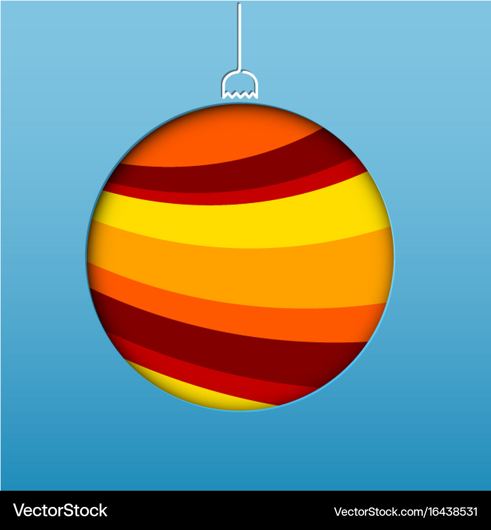 Modern card with abstract christmas decoration Vector Image