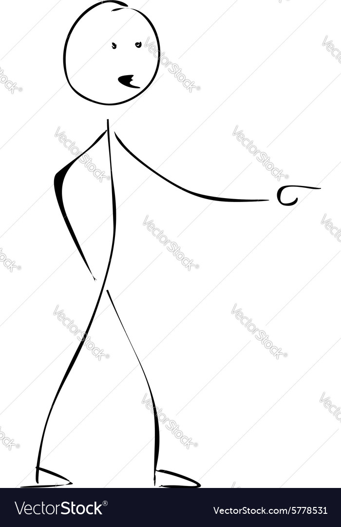 Stick man Royalty Free Vector Image - VectorStock