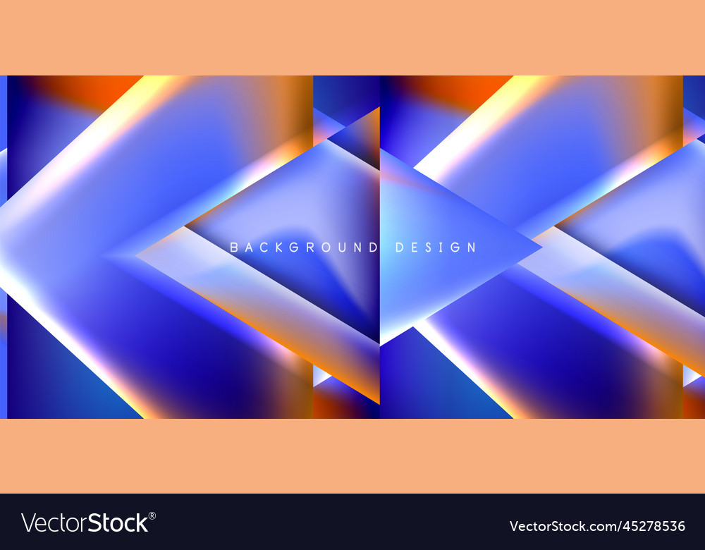 Abstract background with overlapping triangles Vector Image