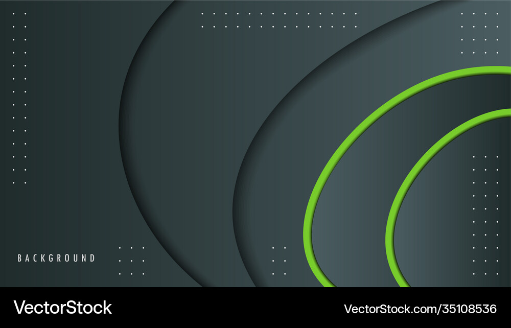 Abstract modern green curve line design graphic Vector Image