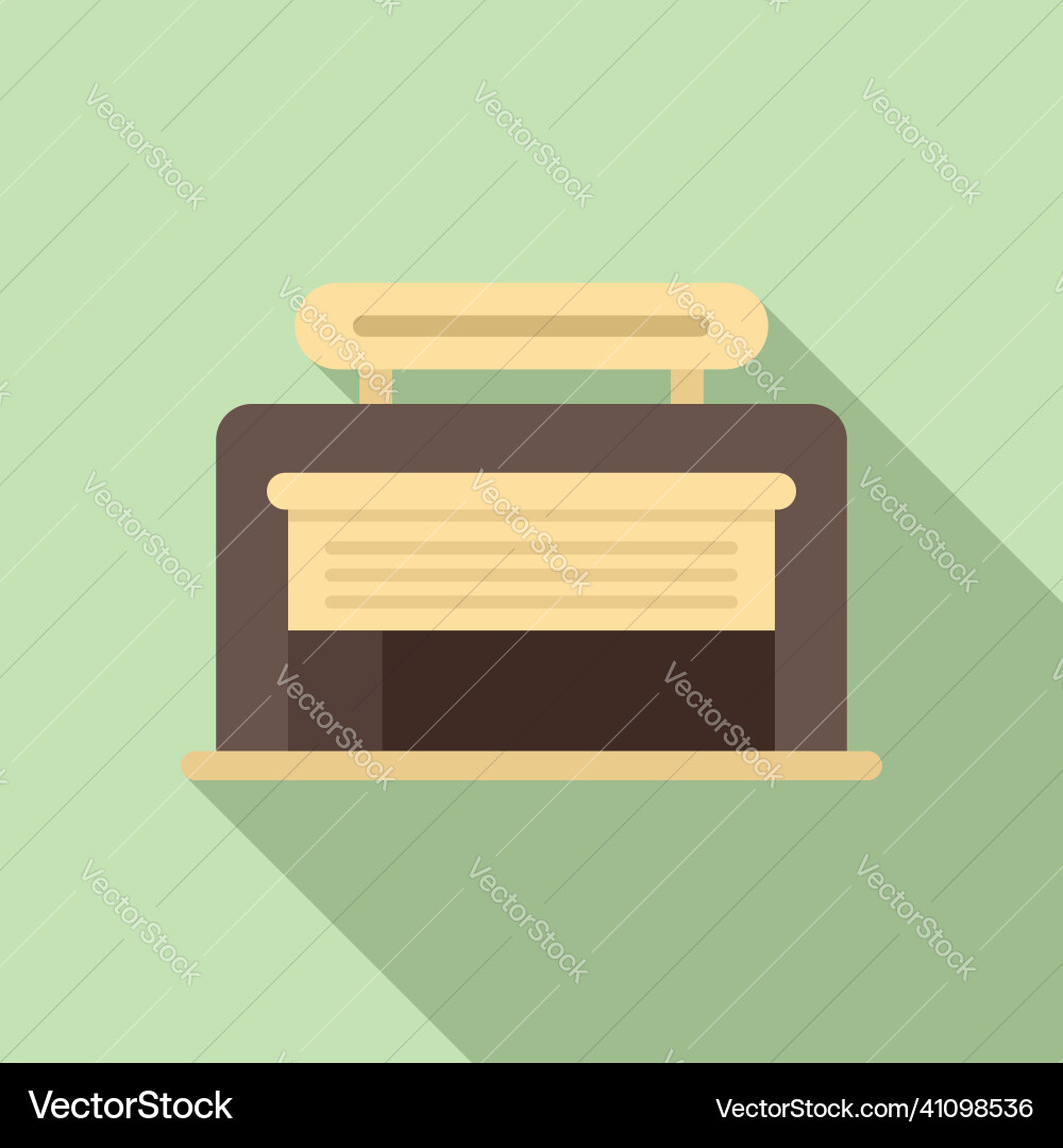 Car repair garage icon flat auto service Vector Image