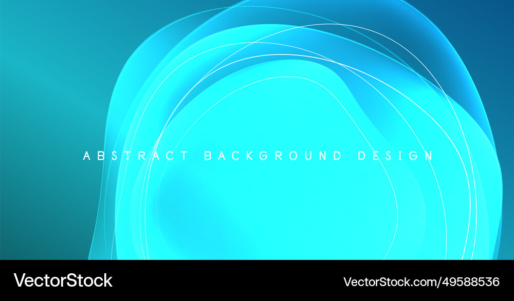 Colorful transparent flowing fluid shapes with Vector Image
