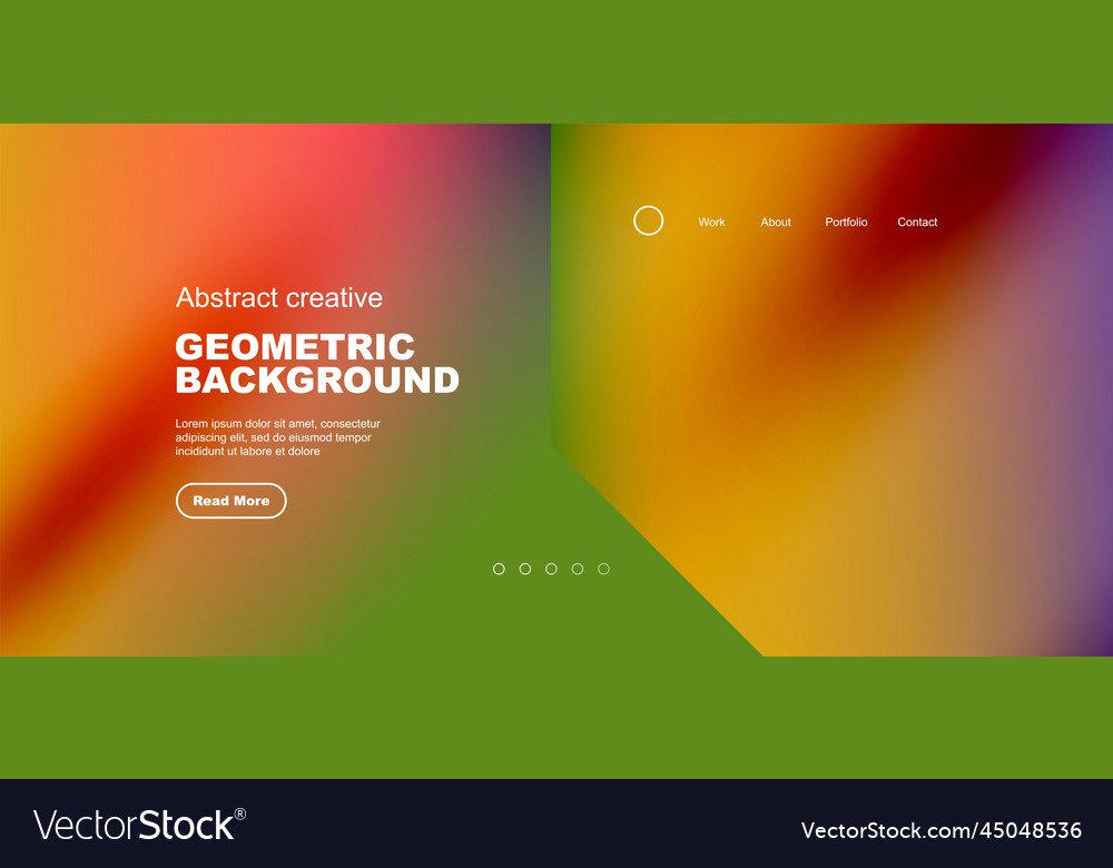 Fluid gradient geometric triangles abstract Vector Image