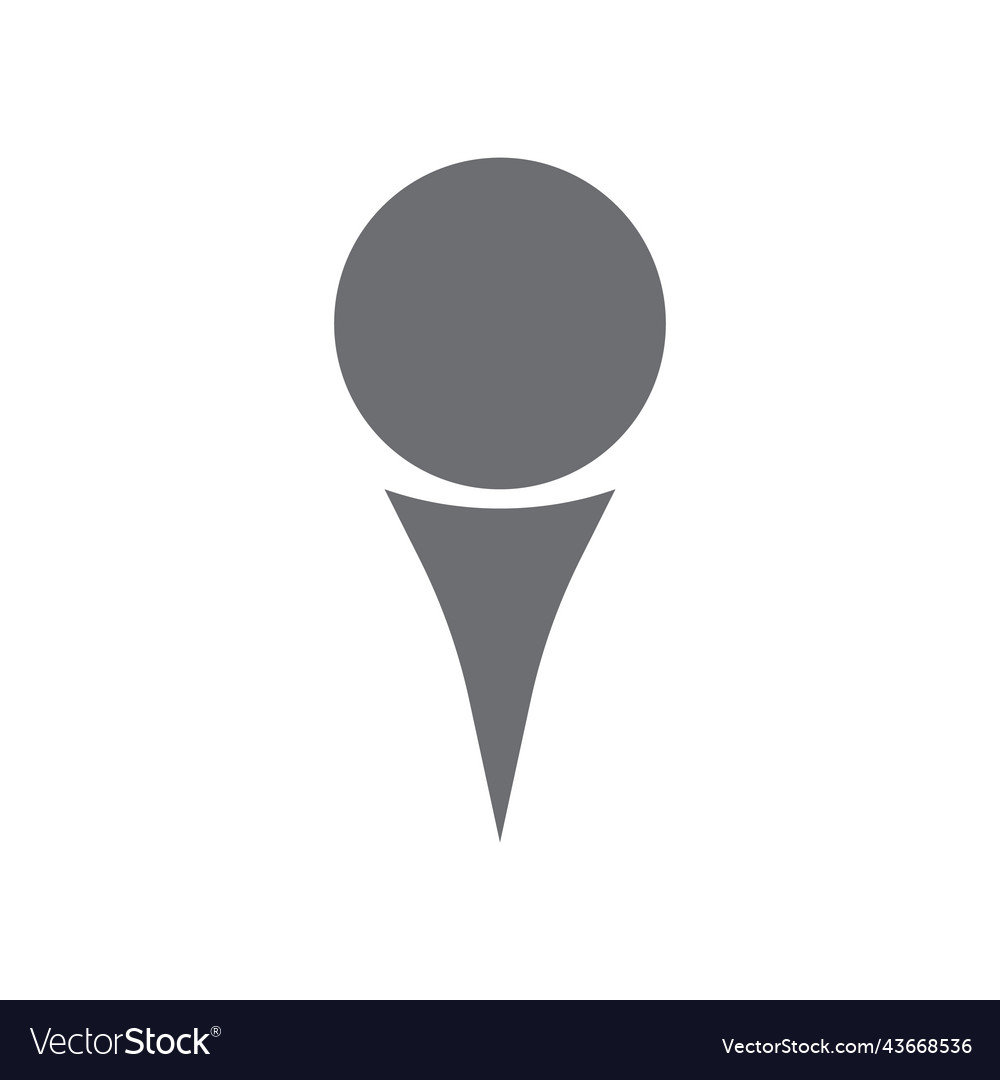 Grey golf ball solid icon Royalty Free Vector Image