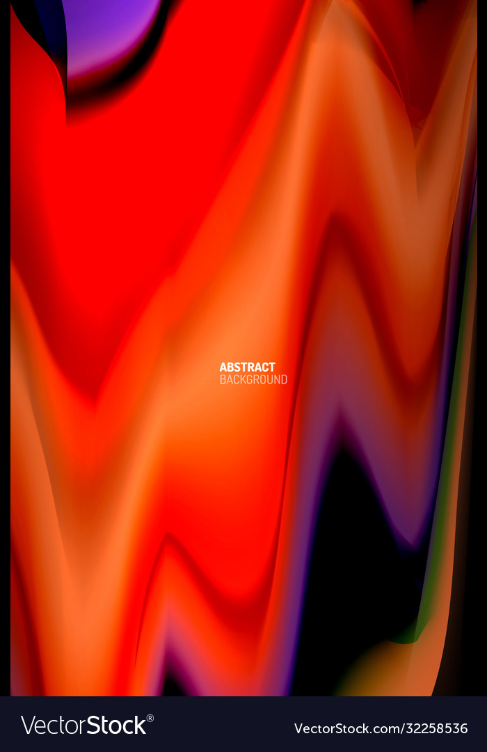 Liquid gradients abstract background color wave Vector Image