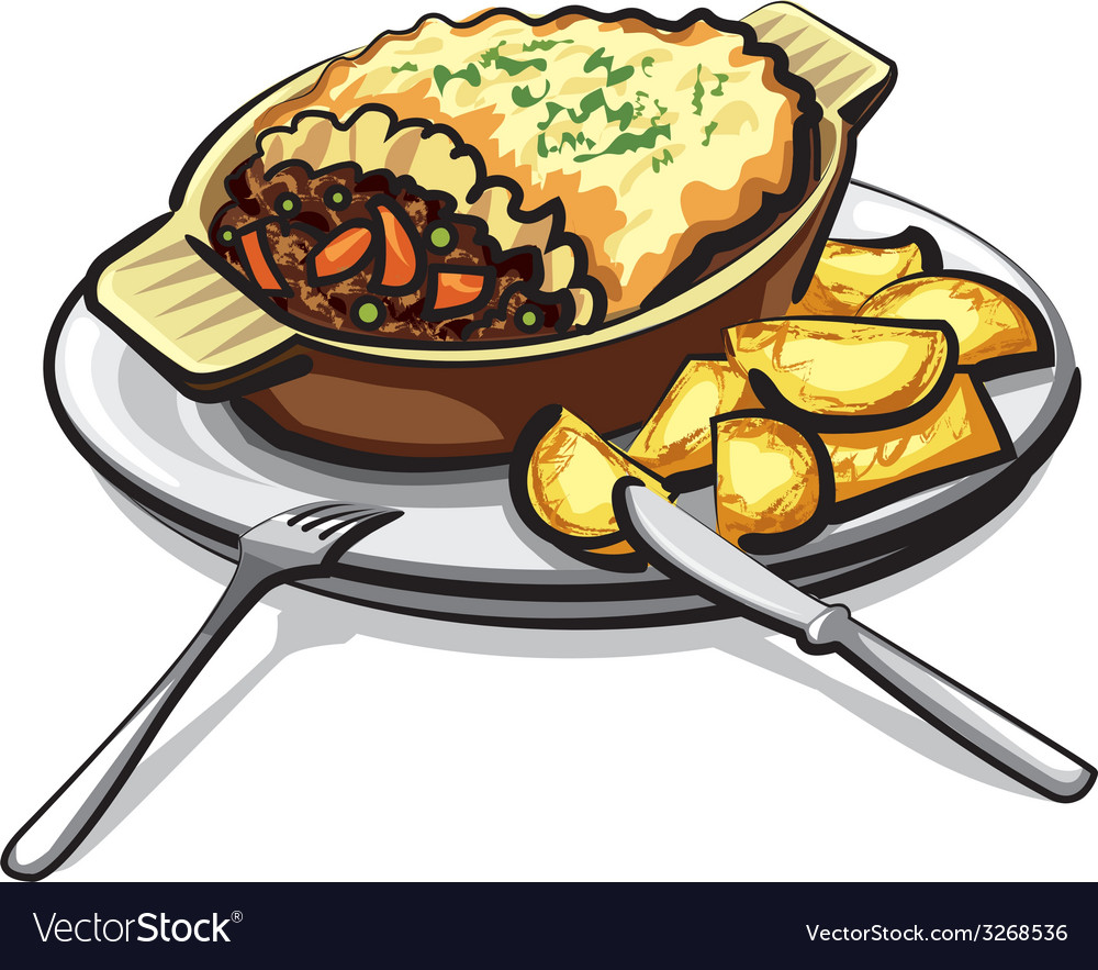 Sheppards pie Royalty Free Vector Image - VectorStock