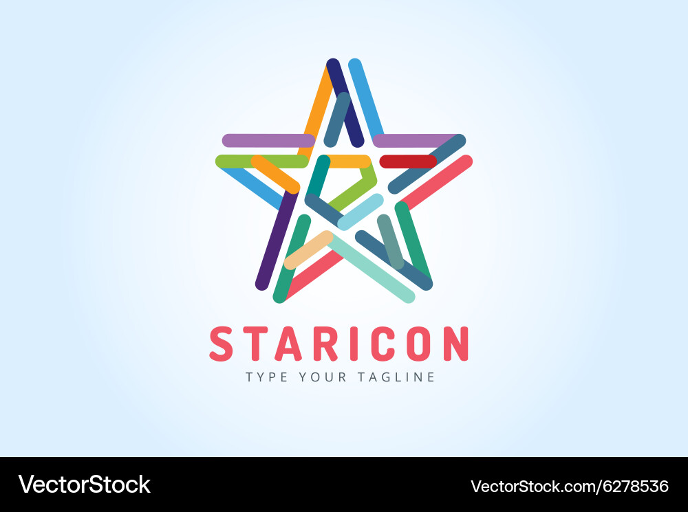 Star logo icon leader boss symbol Royalty Free Vector Image