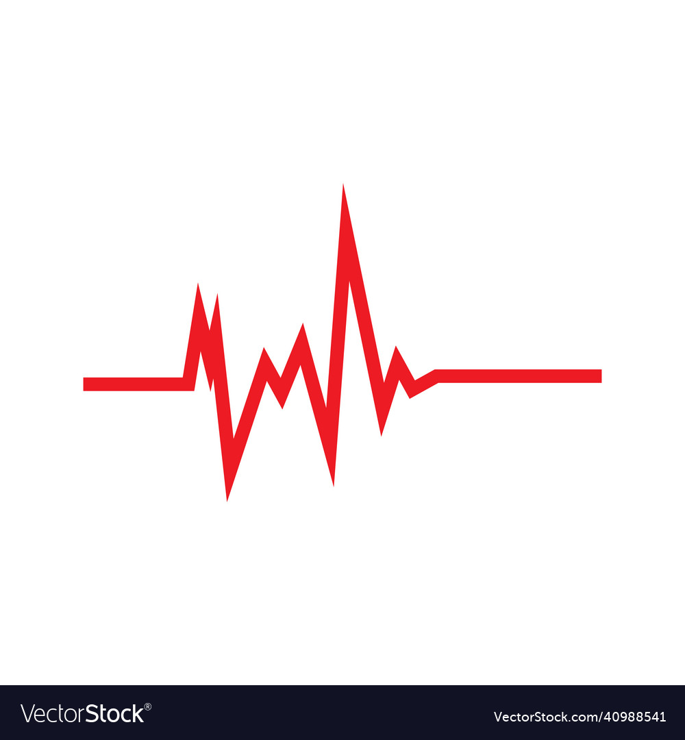 Art design health medical heartbeat pulse Vector Image