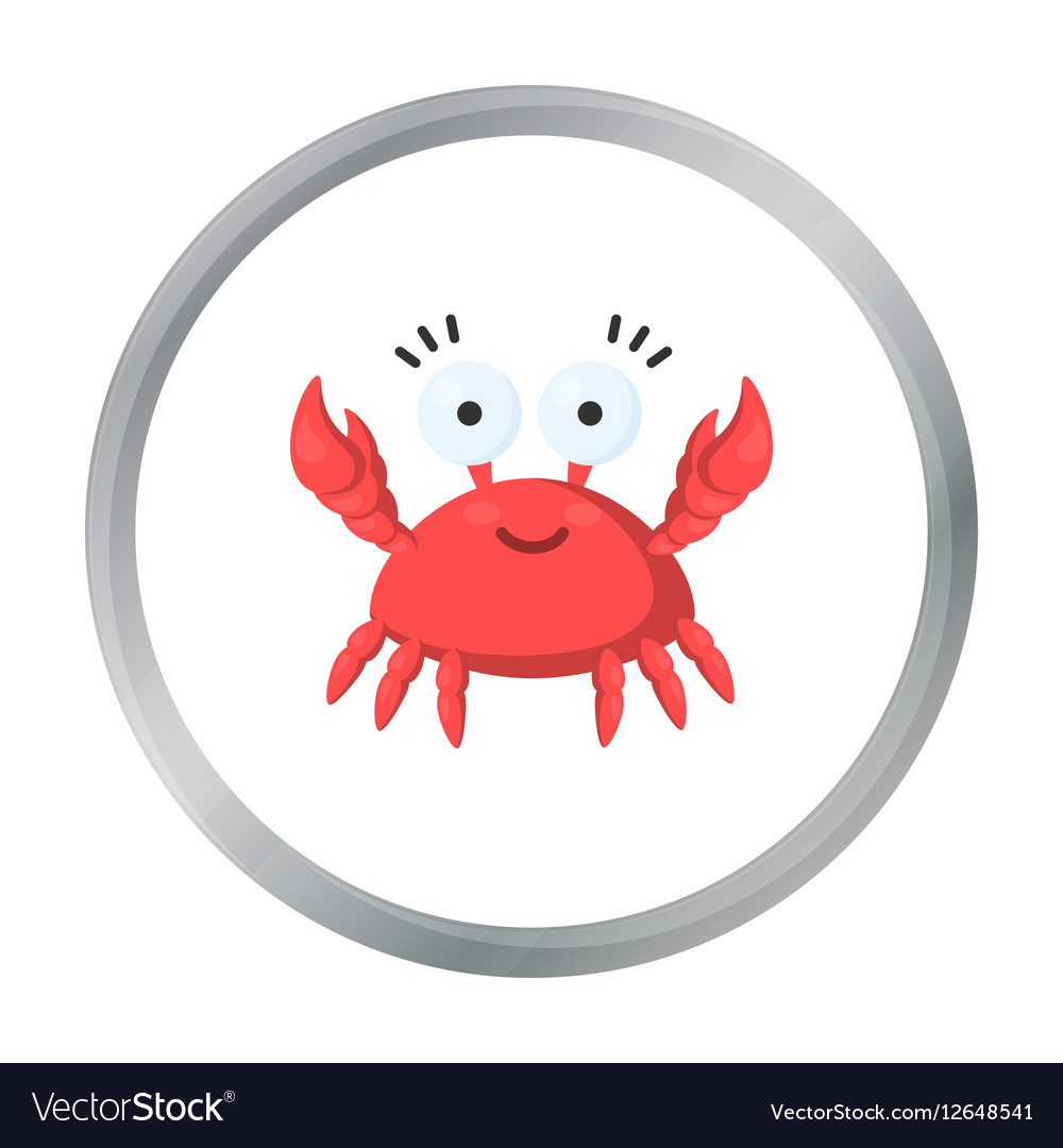 Crab cartoon icon for web and mobile Royalty Free Vector