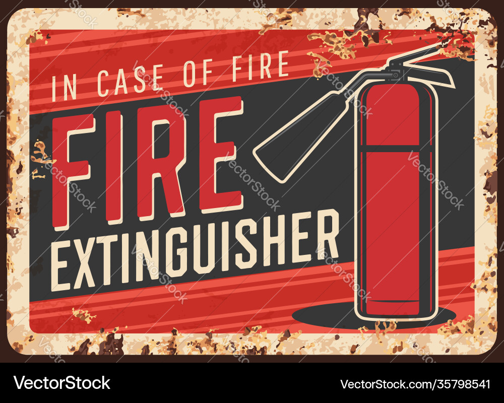 Fire safety extinguisher usage banner Royalty Free Vector