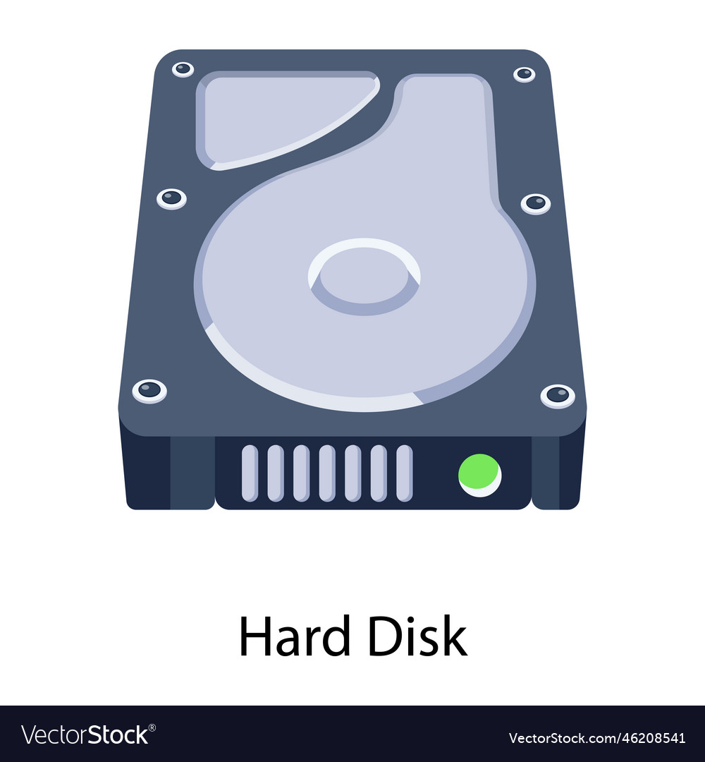 Hard disk Royalty Free Vector Image - VectorStock