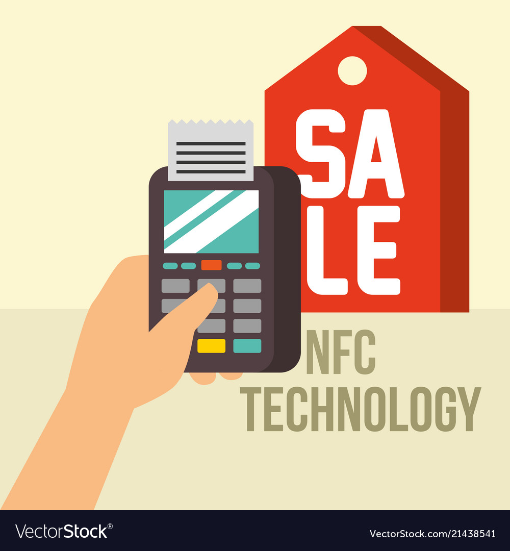 Nfc payment technology Royalty Free Vector Image