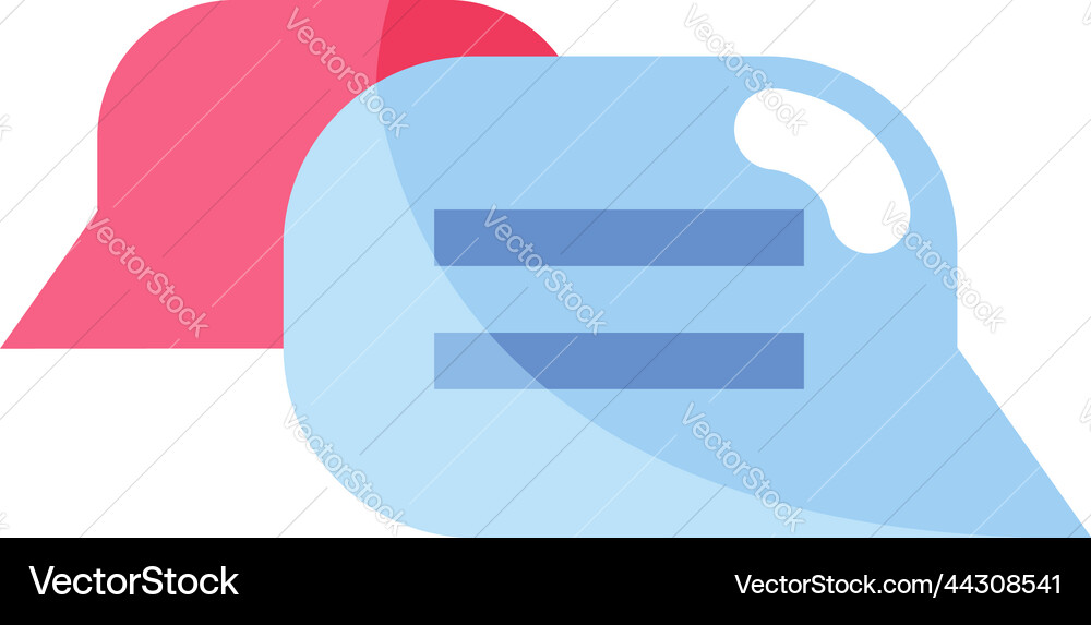 Social media chat heads on a white background Vector Image
