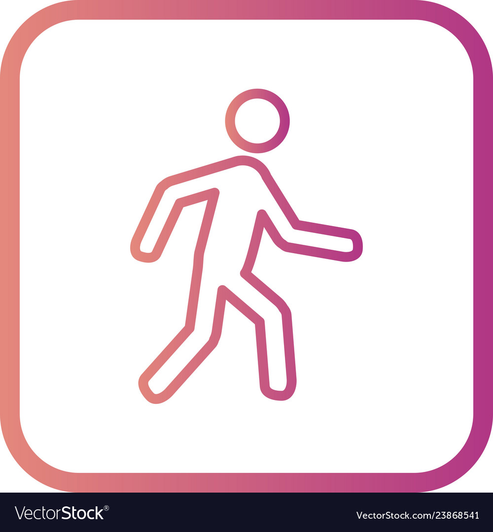 Walking icon Royalty Free Vector Image - VectorStock