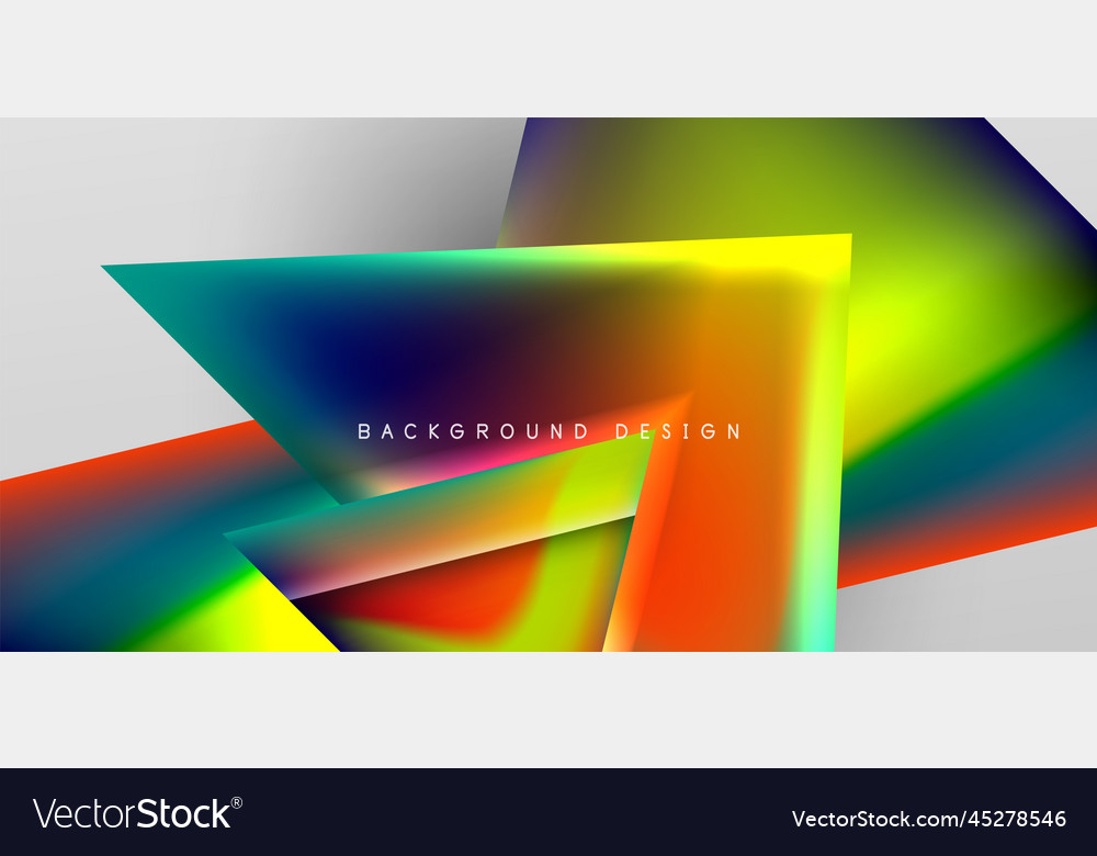 Abstract background with overlapping triangles Vector Image