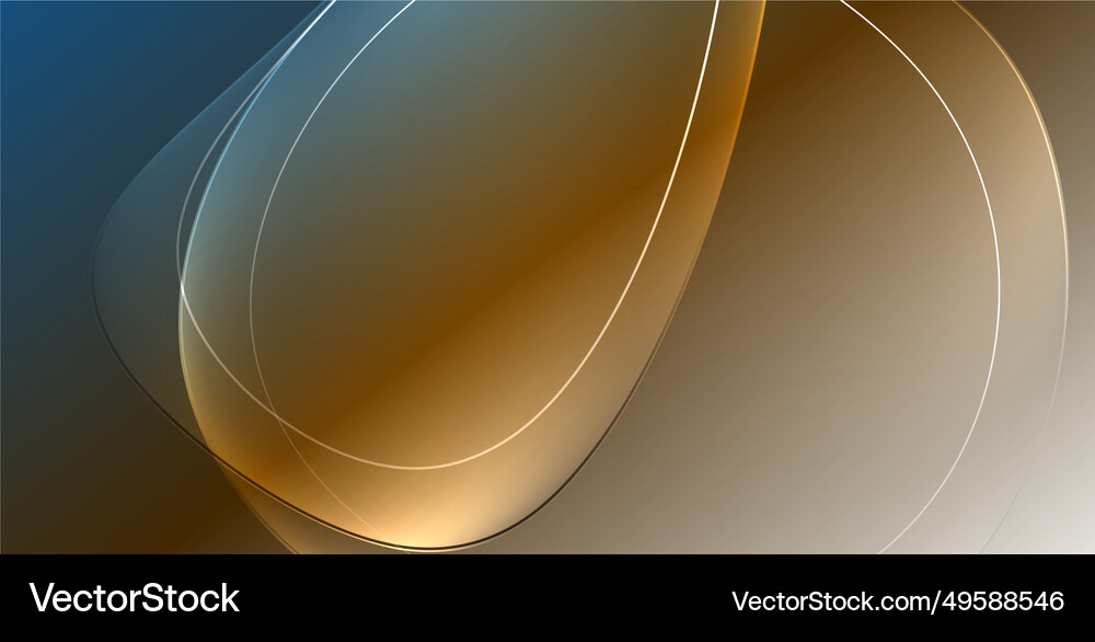 Colorful transparent flowing fluid shapes with Vector Image