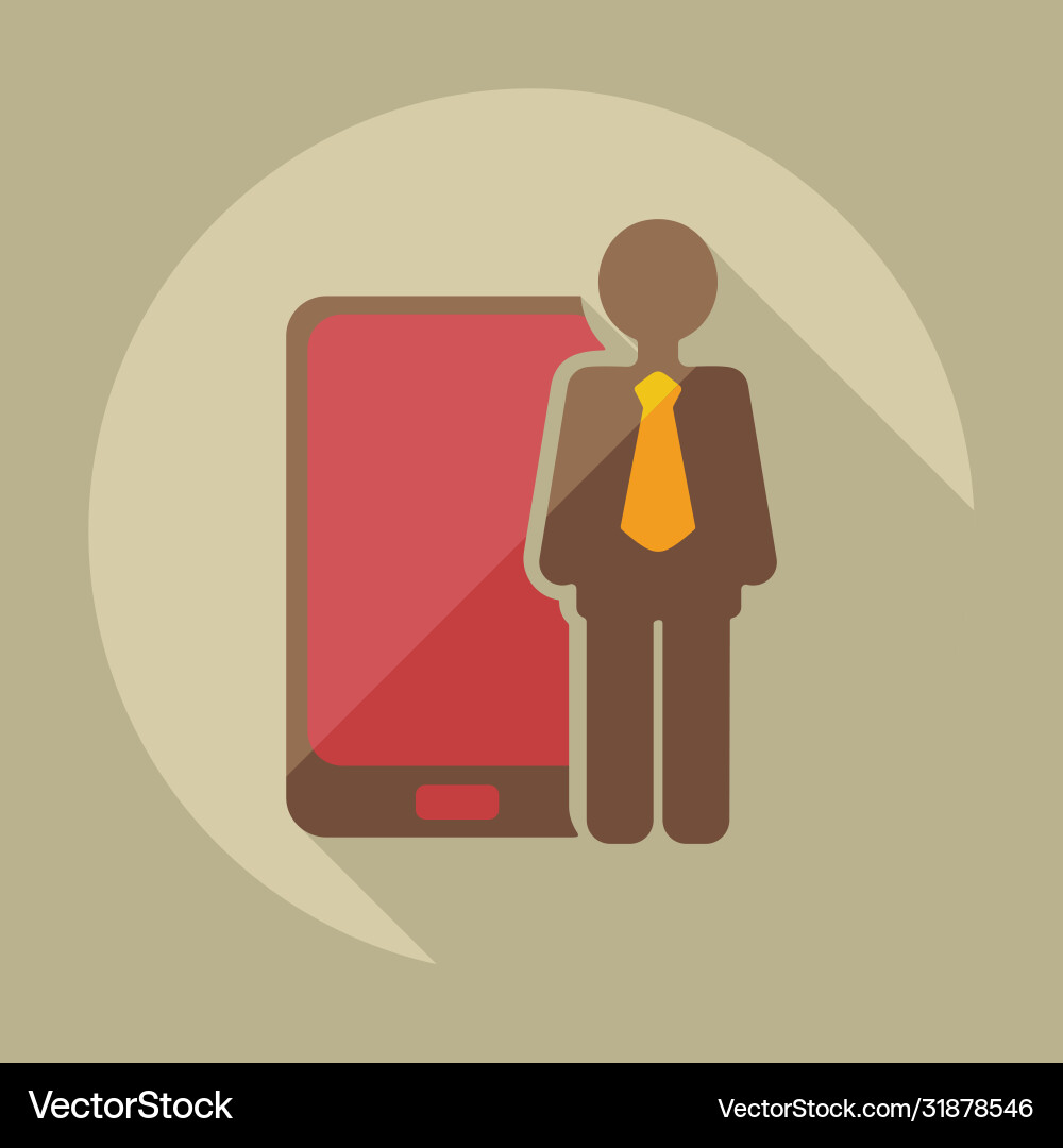 Flat modern design with shadow icons business icon
