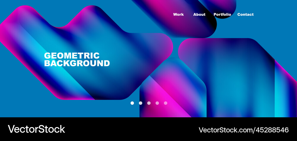 Geometric fluid shapes with liquid colors abstract