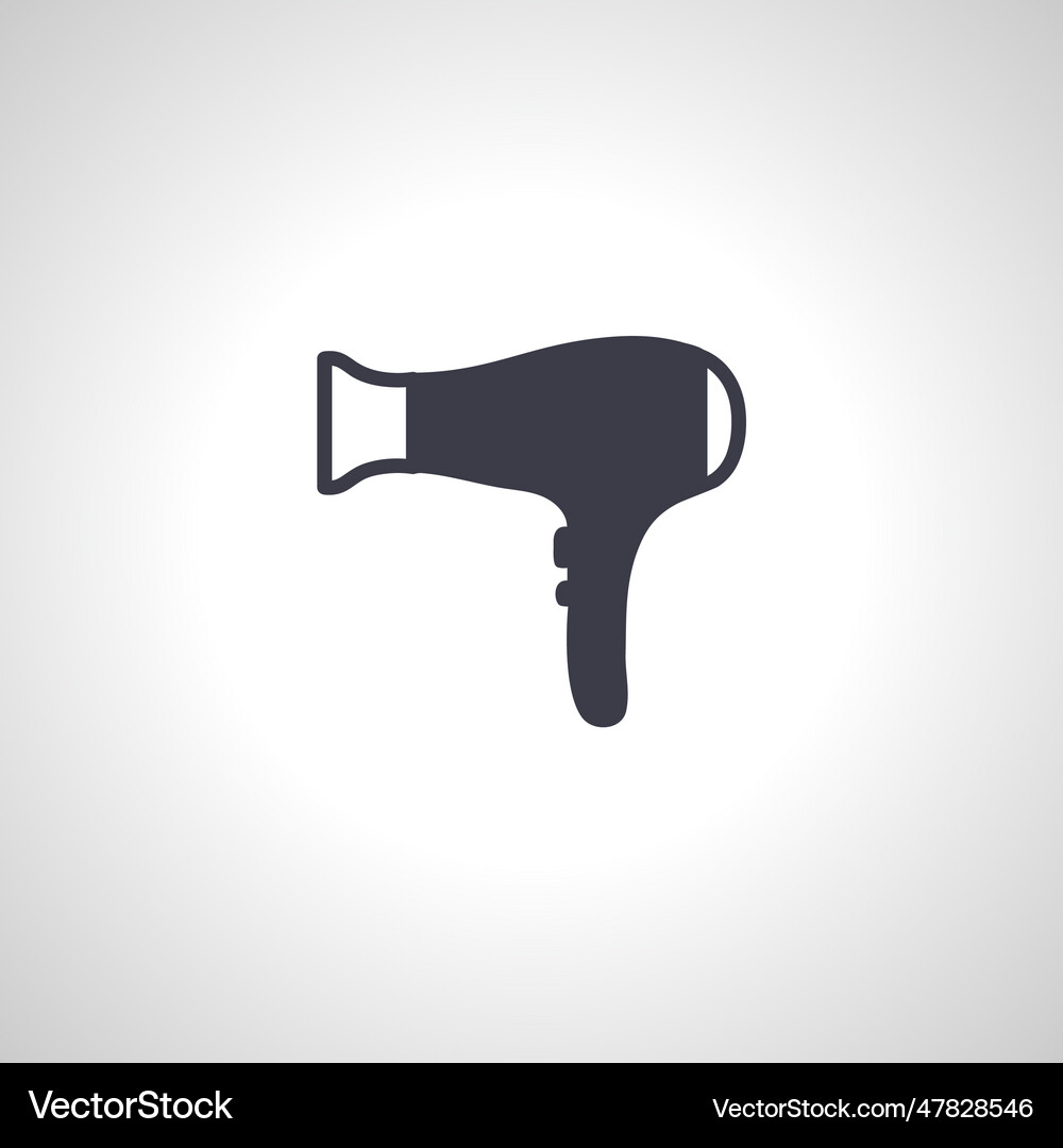 Hair dryer icon dryer icon Royalty Free Vector Image