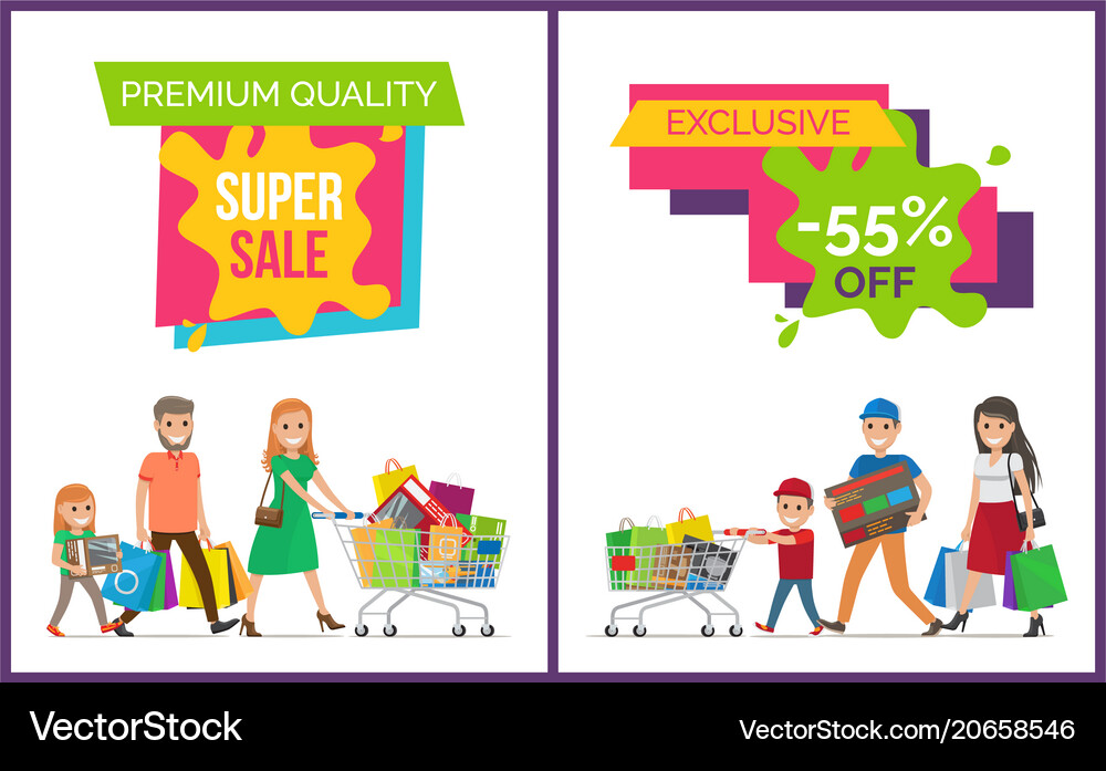 Premium quality super sale Royalty Free Vector Image