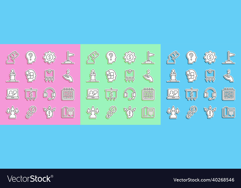 Set line telephone 24 hours support calendar Vector Image Set line telephone 24 hours support calendar Vector Image