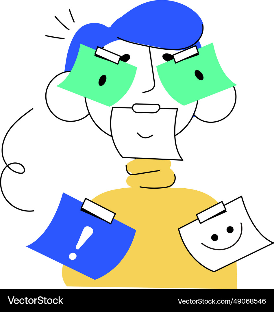 Sticky notes Royalty Free Vector Image - VectorStock