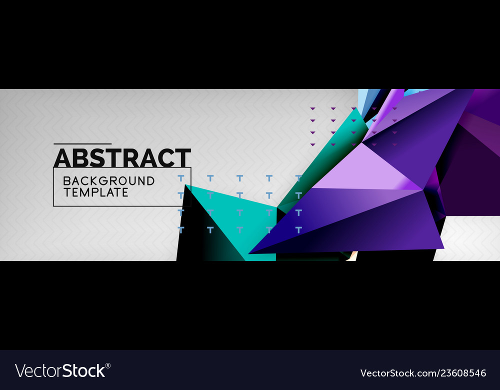 Triangles background techno template Royalty Free Vector