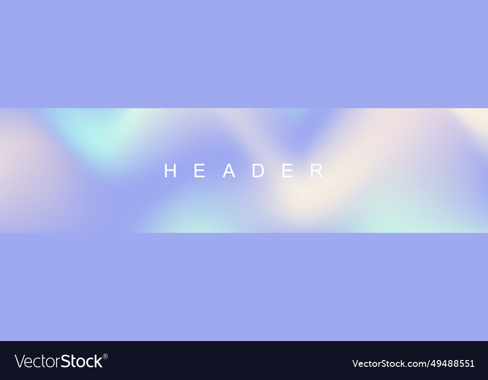 Abstract pastel gradient header background Vector Image