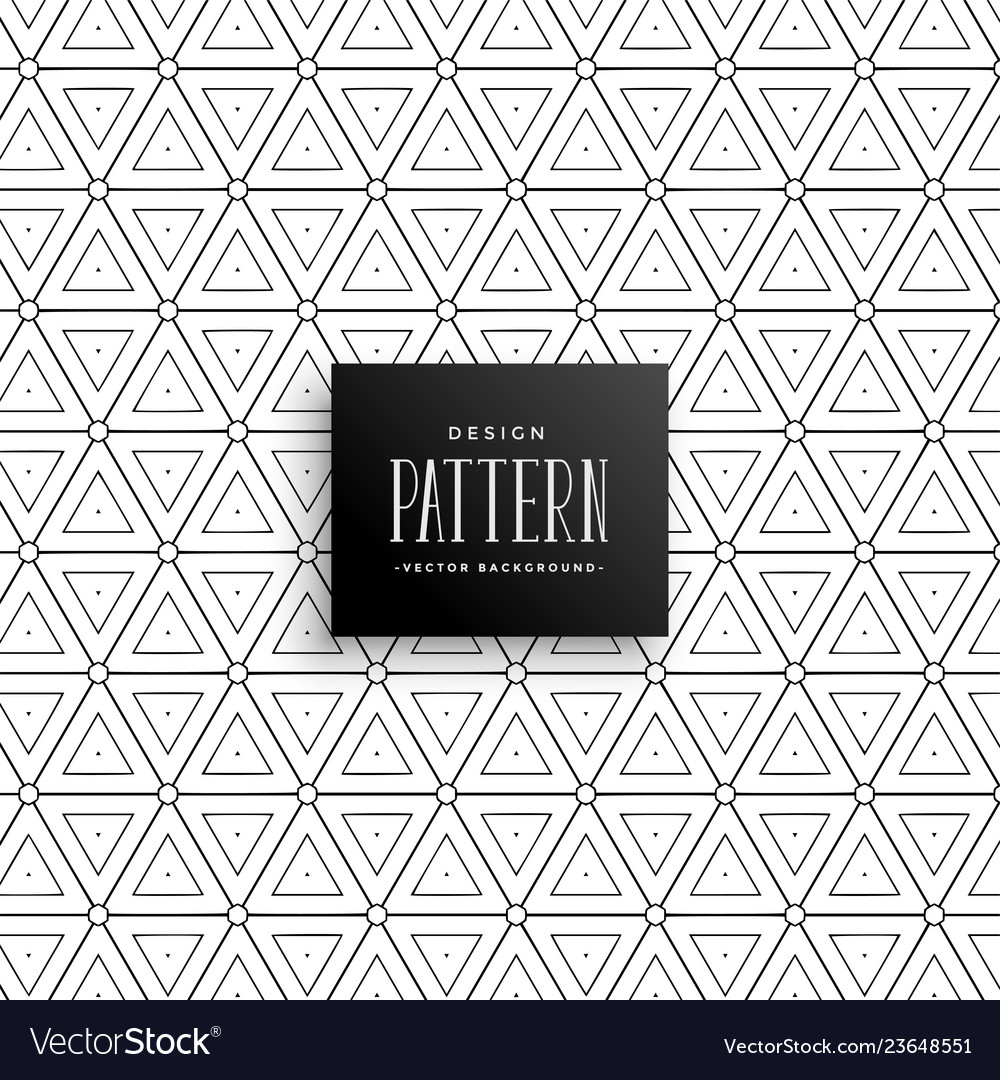 Artistic triangle line pattern background Vector Image