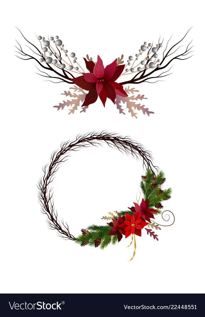 Christmas elements for your designs Royalty Free Vector