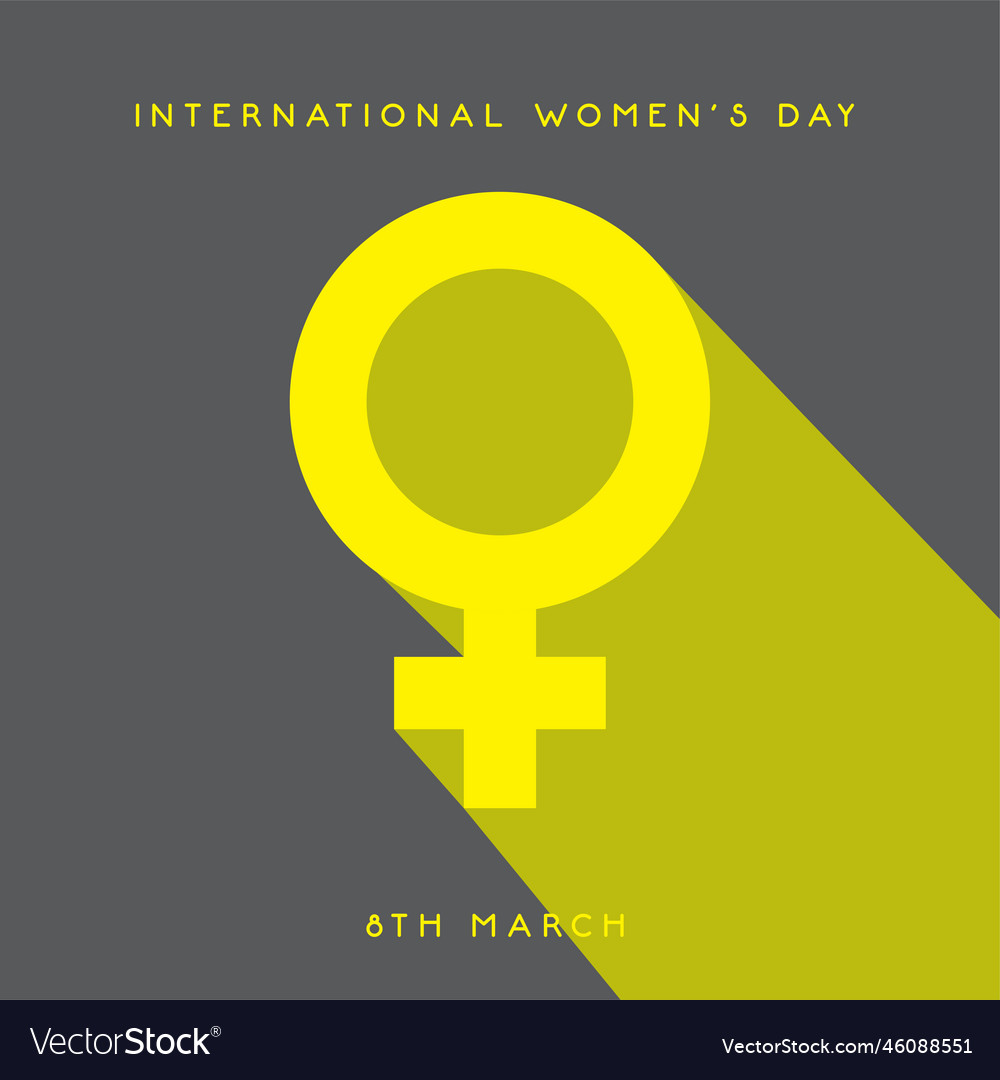 International womens day 8 march template Vector Image