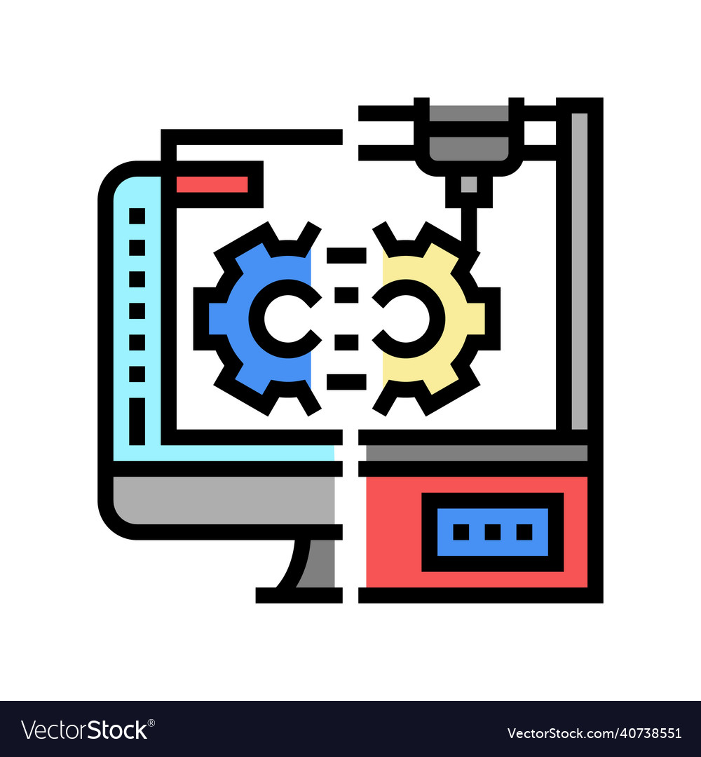 Rapid prototyping color icon Royalty Free Vector Image Rapid prototyping color icon Royalty Free Vector Image