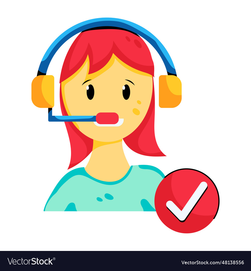 Customer representative Royalty Free Vector Image