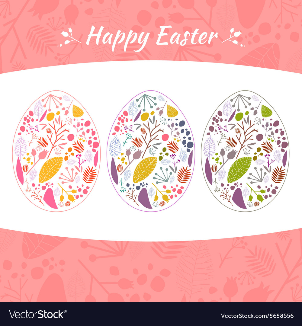 Happy easter Royalty Free Vector Image - VectorStock