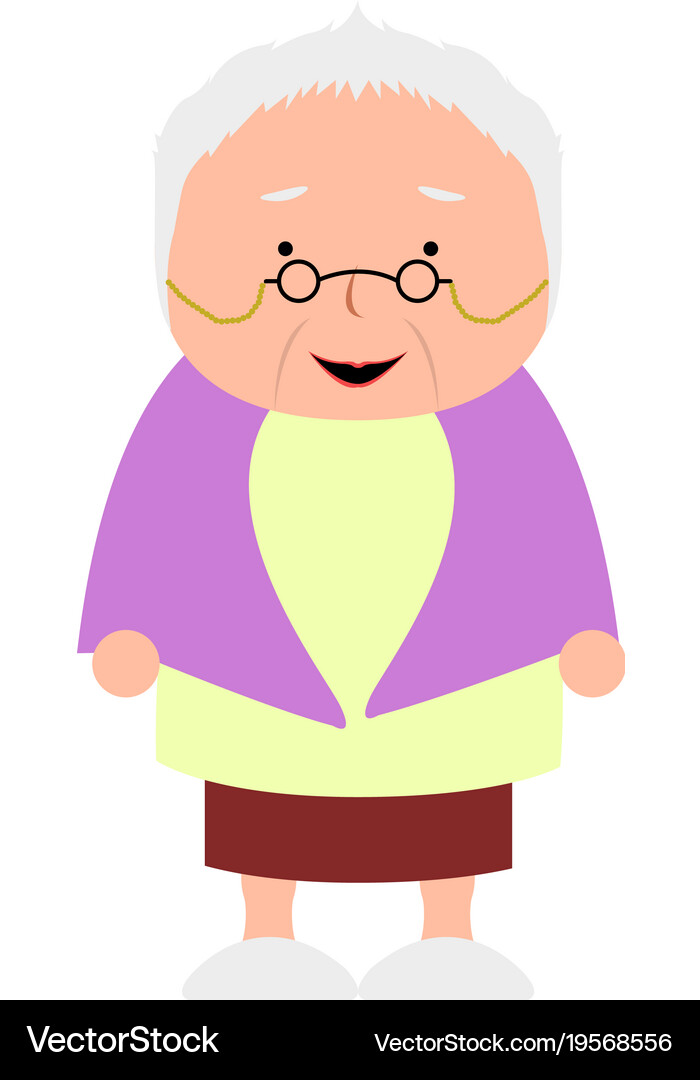 Isolated grandmother icon Royalty Free Vector Image