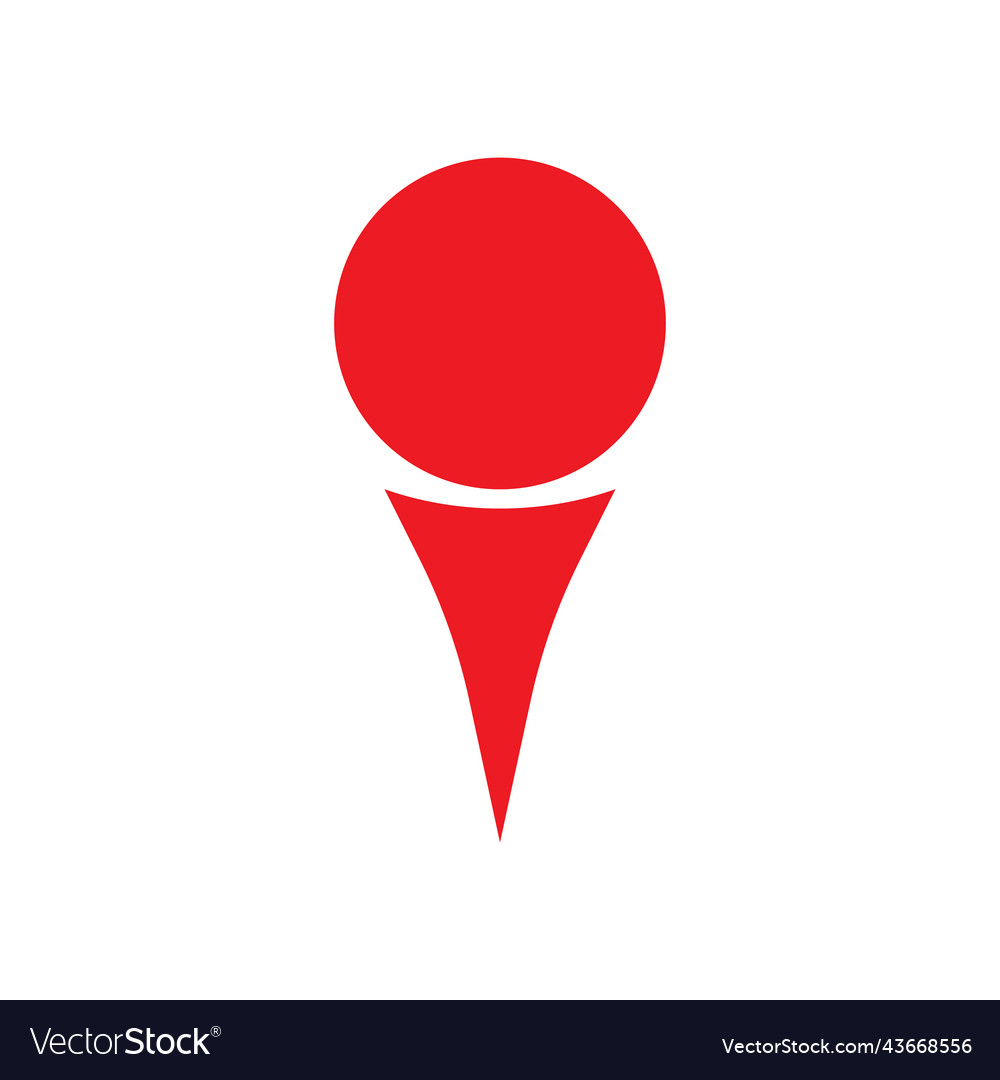 Red golf ball solid icon Royalty Free Vector Image
