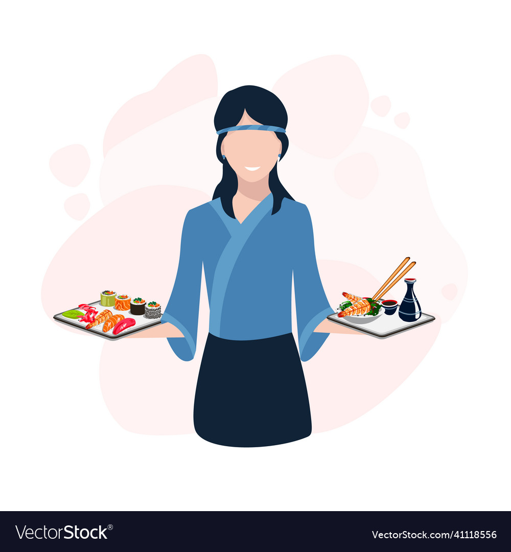 Waitress Royalty Free Vector Image - VectorStock