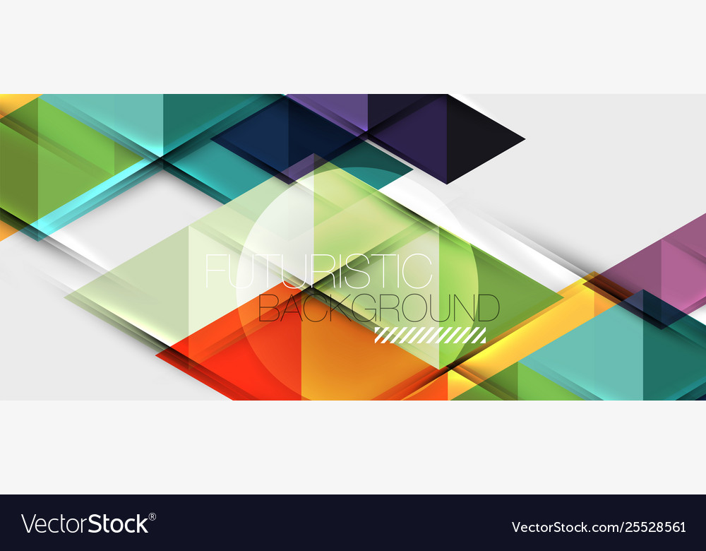 Abstract geometric background modern overlapping Vector Image