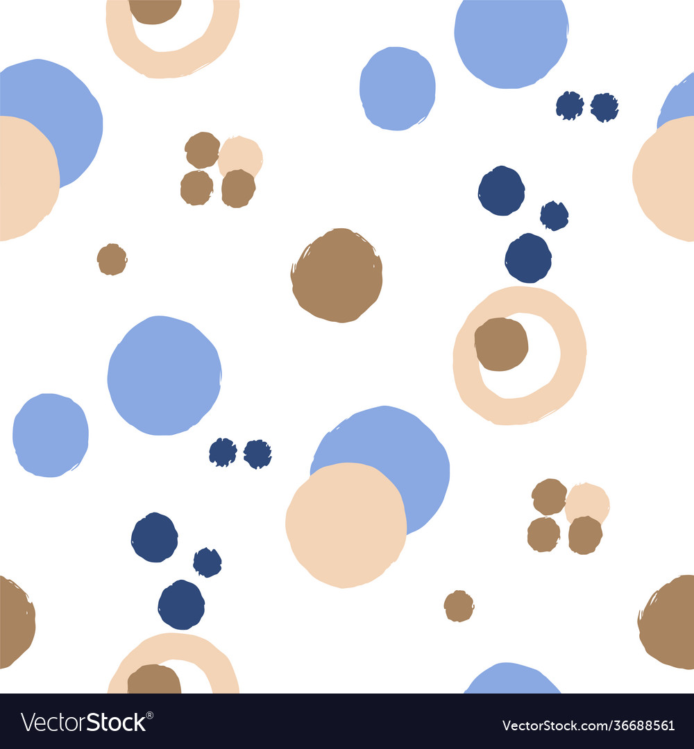Abstract seamless pattern circular geometrical Vector Image