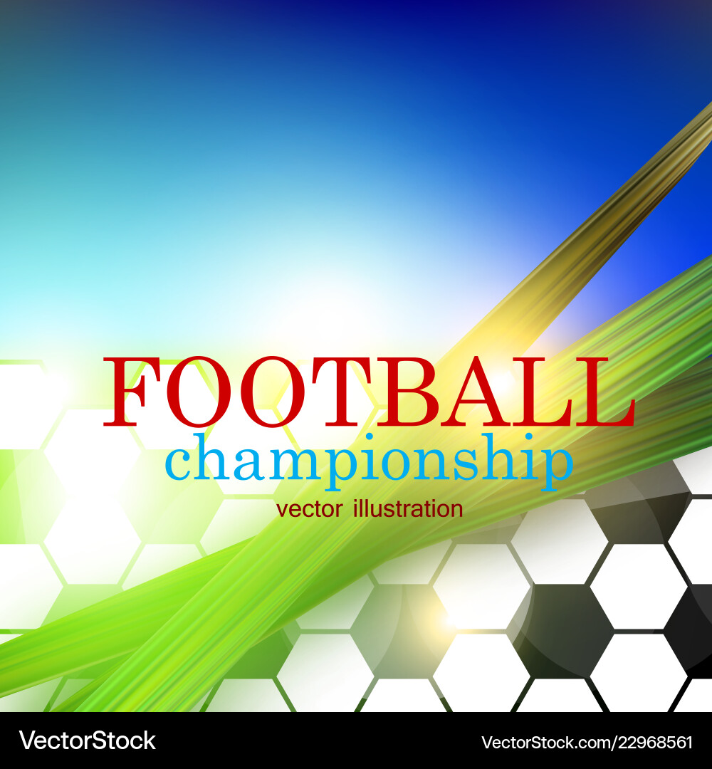 Football abstract background design template for Vector Image
